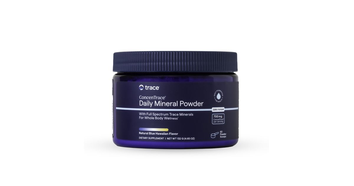 Trace Minerals Daily Mineral Powder, Blue Hawaii - Azure Standard