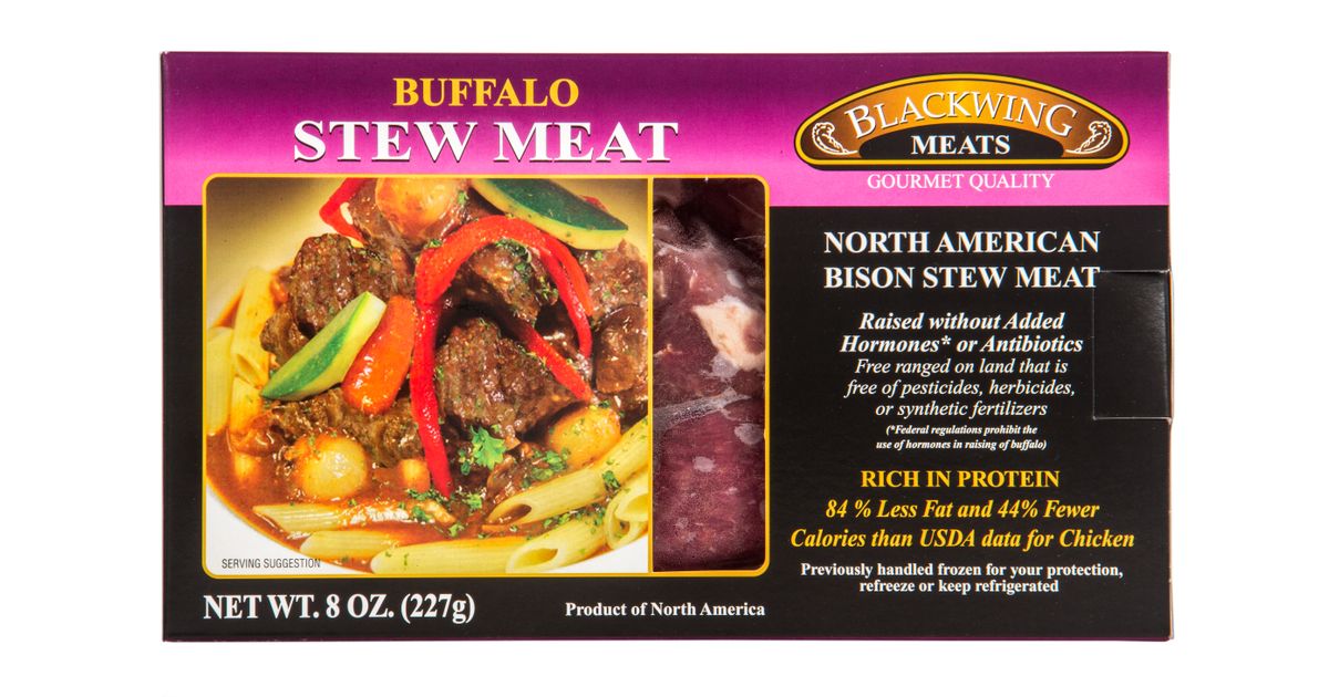 Blackwing Quality Meats Buffalo Stew Meat, Frozen - Azure Standard