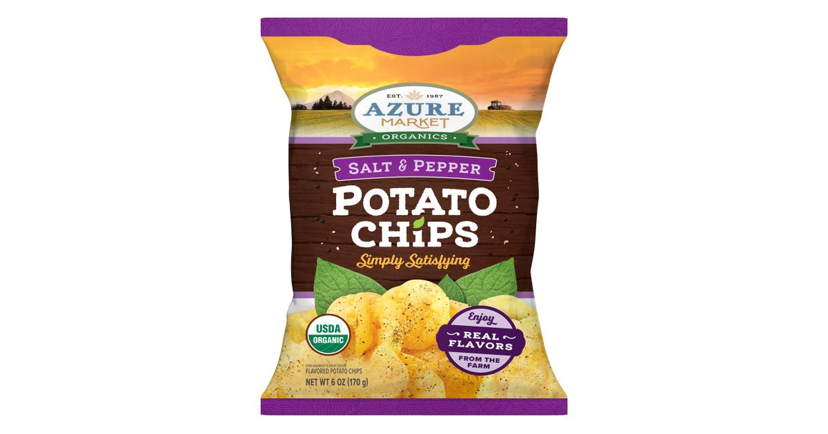 Azure Market Organics Potato Chips, Salt & Pepper, Organic - Azure Standard