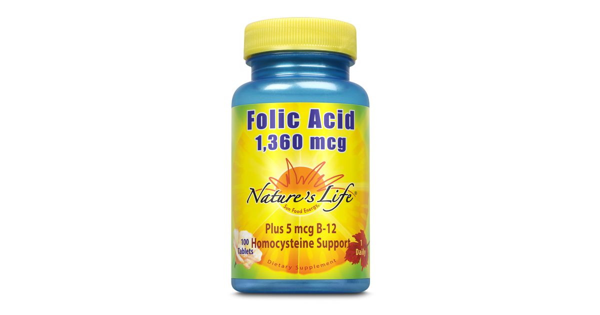 Nature's Life Folic Acid 1360 mcg - Azure Standard