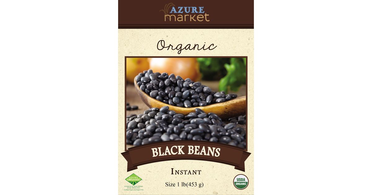 Azure Market Organics Black Beans, Instant, Organic - Azure Standard