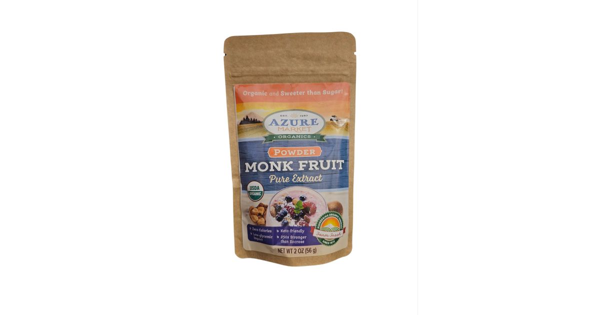 Azure Market Organics Monk Fruit Extract Powder, Organic - Azure Standard