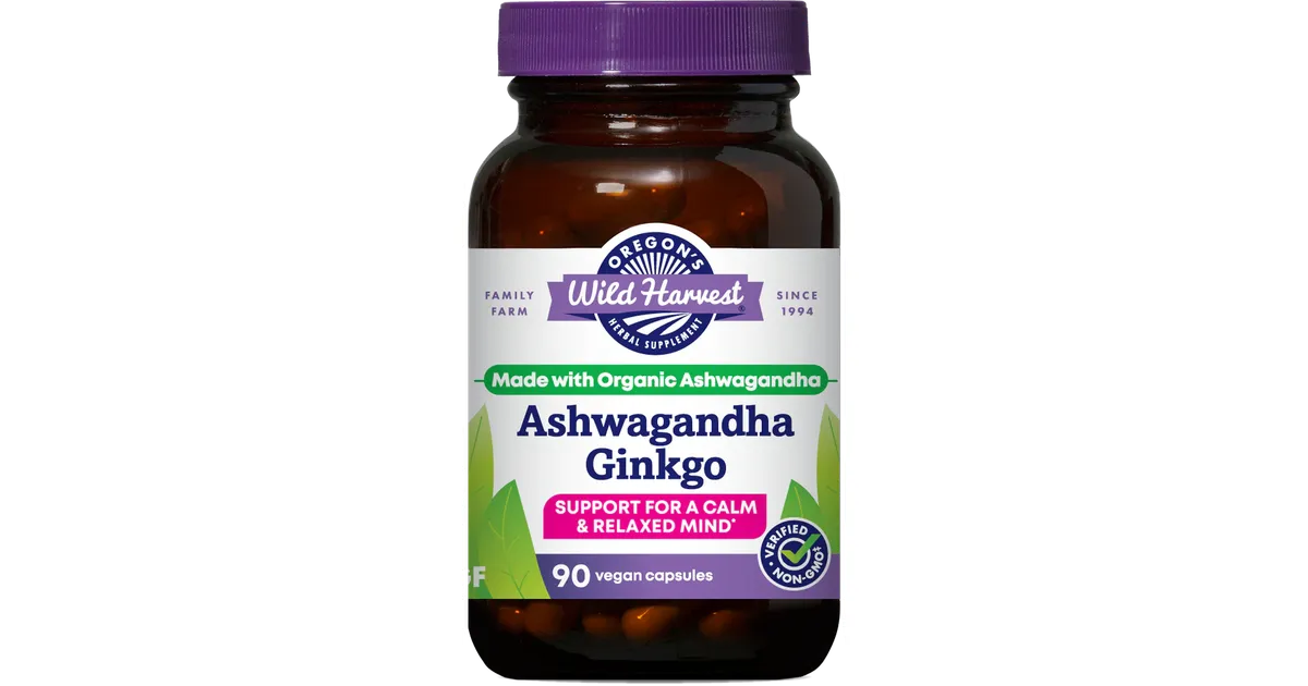 Oregon's Wild Harvest Ashwagandha Ginkgo, Organic - Azure Standard