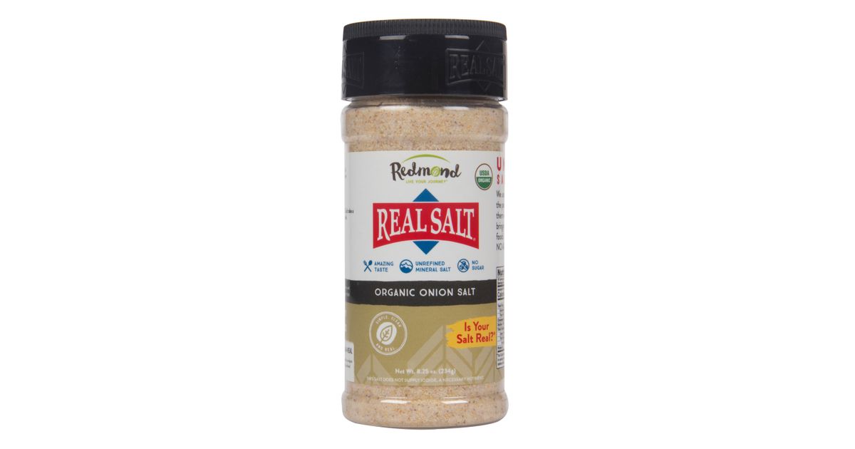 Redmond Onion Salt, Real Salt, Organic - Azure Standard