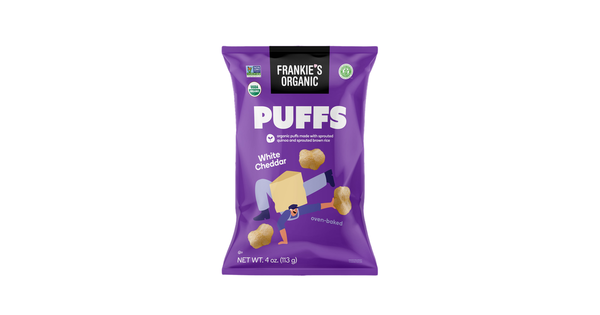 Frankie's Organic Puffs, White Cheddar, Organic - Azure Standard