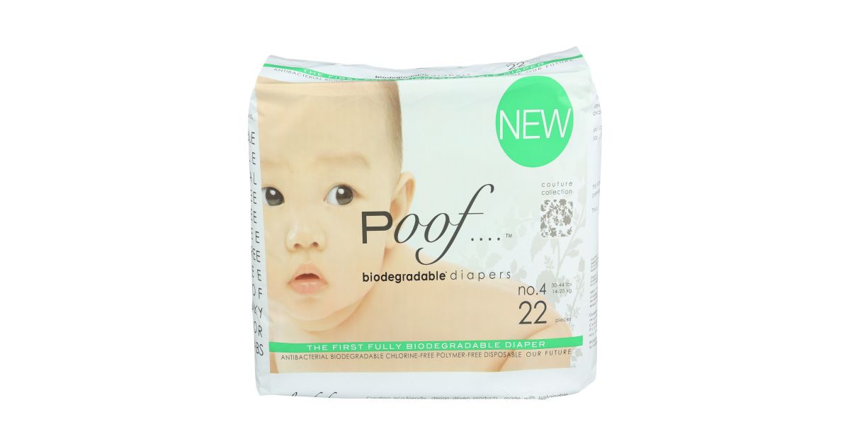 @@Poof Baby Diapers, Eco BIO Disposable, Size 4 - Azure Standard