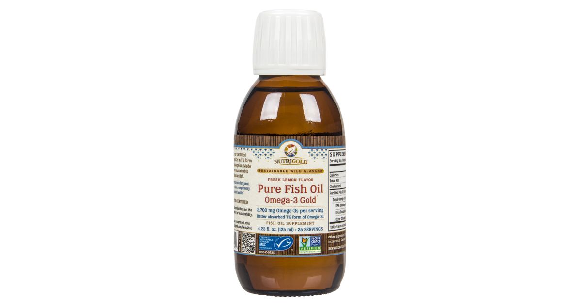 @@Nutrigold Fish Oil Liquid Omega-3, Lemon - Azure Standard