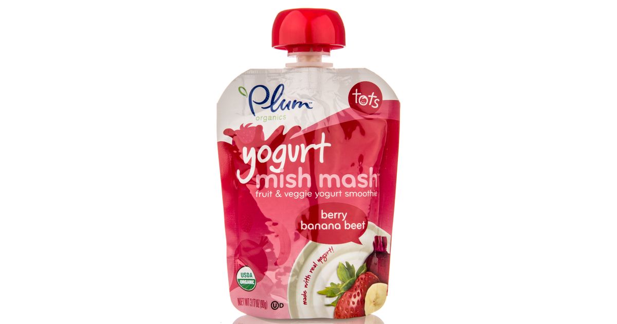 @@Plum Organics Tots Yogurt Mish Mash, Berry, Banana & Beet, Organic ...