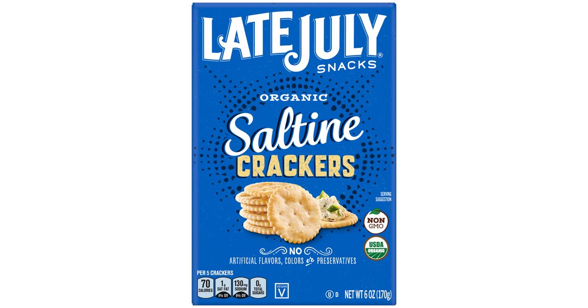Late July Classic Round Saltine Crackers, Organic - Azure Standard