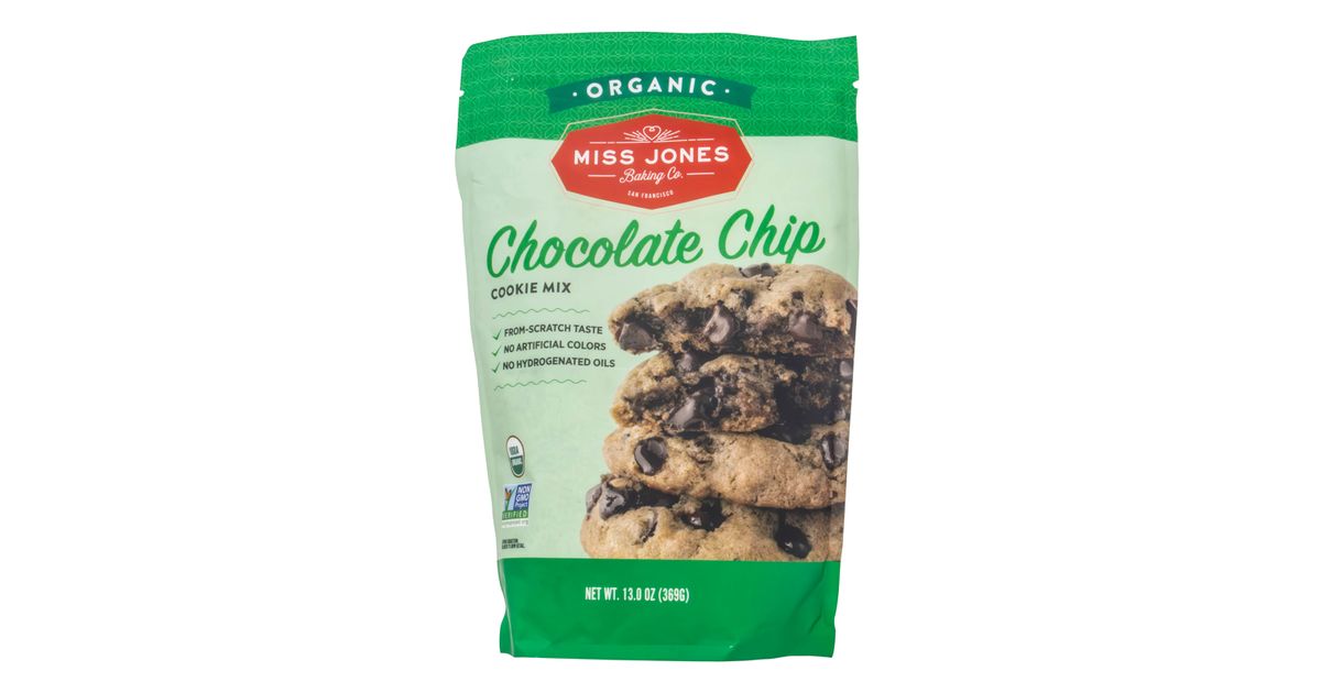 Miss Jones Baking Company Cookie Mix, Chocolate Chip Sea Salt, Organic ...