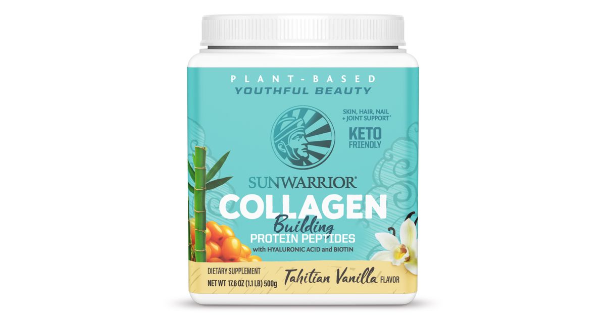 Sunwarrior Collagen Building Protein Peptides Powder, Tahitian Vanilla ...