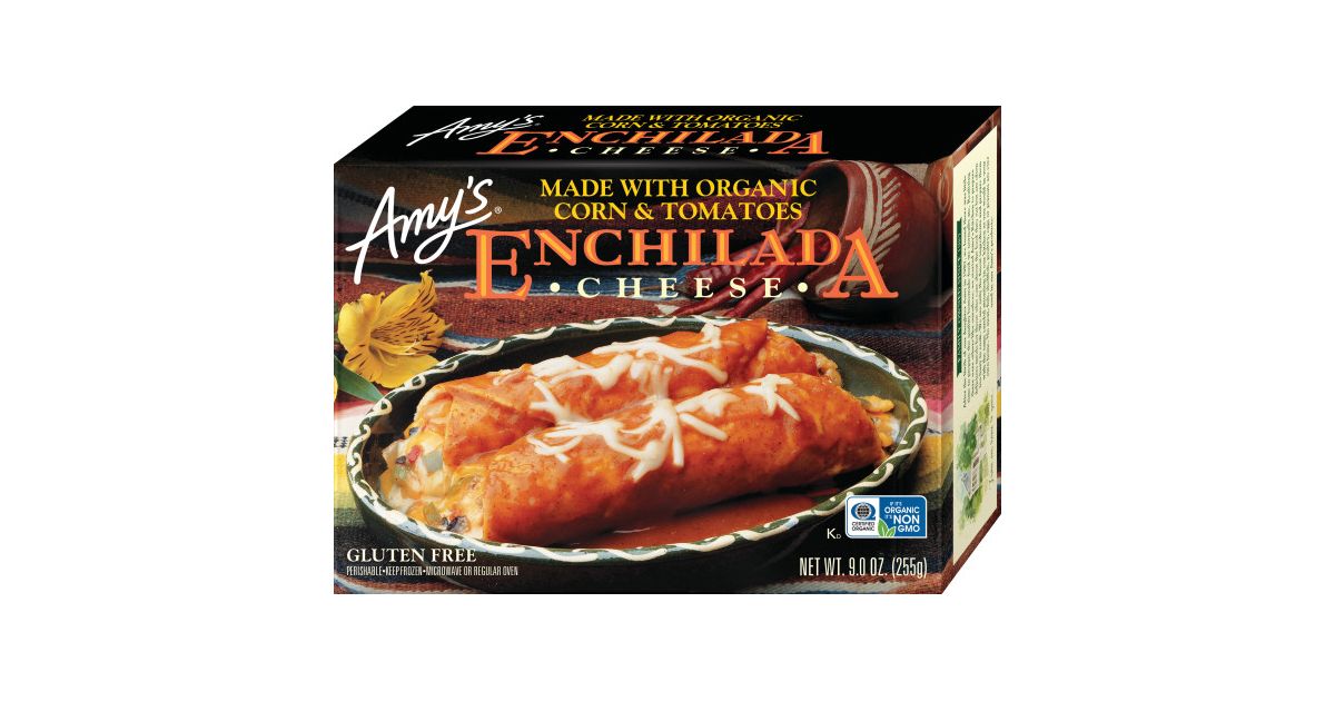 Amy's Cheese Enchilada, Frozen - Azure Standard