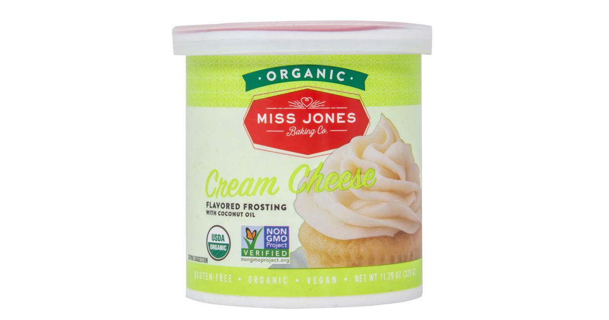 Miss Jones Baking Company Frosting, Buttercream, Cream Cheese, Organic ...