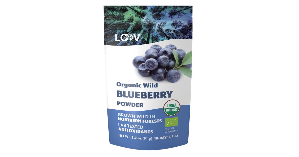 LOOV Wild Blueberry Powder, Freeze-Dried, Organic - Azure Standard