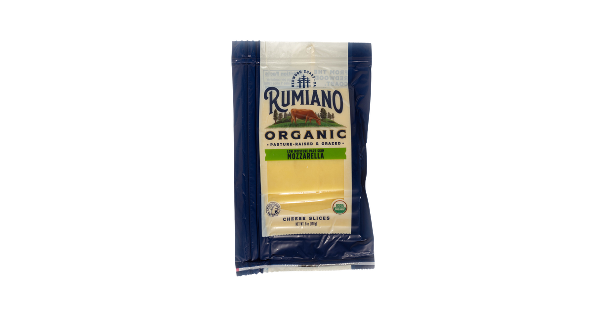 Rumiano Organic Mozzarella Slices, Organic - Azure Standard