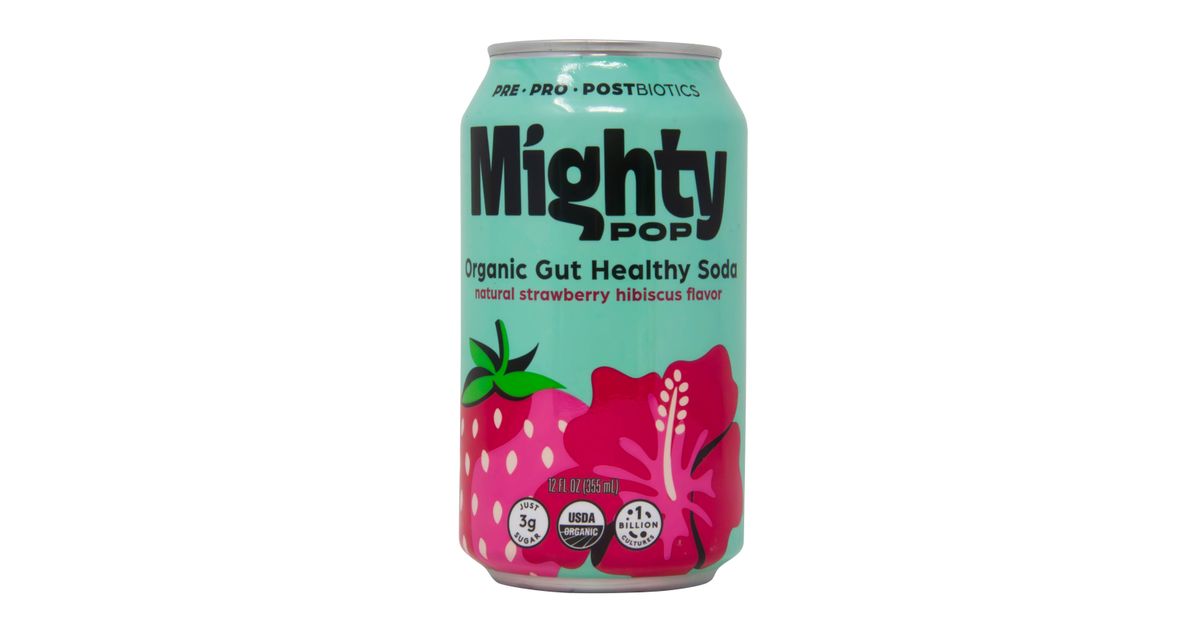 Mighty Pop Mighty Pop, Strawberry Hibiscus, Organic - Azure Standard