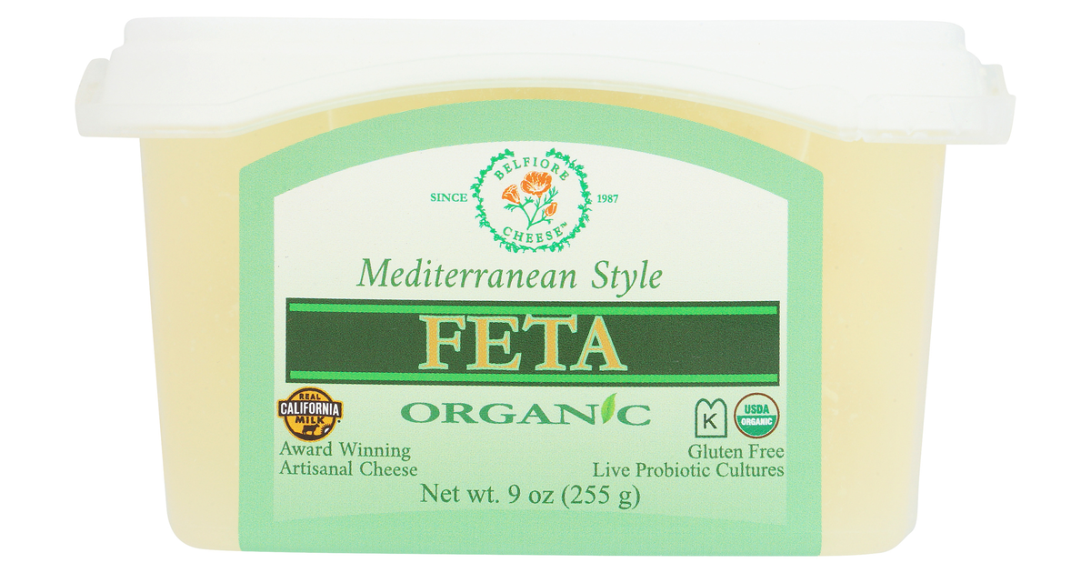 Belfiore Cheese Feta Cheese, Mediterranean Style, In Brine - Azure Standard