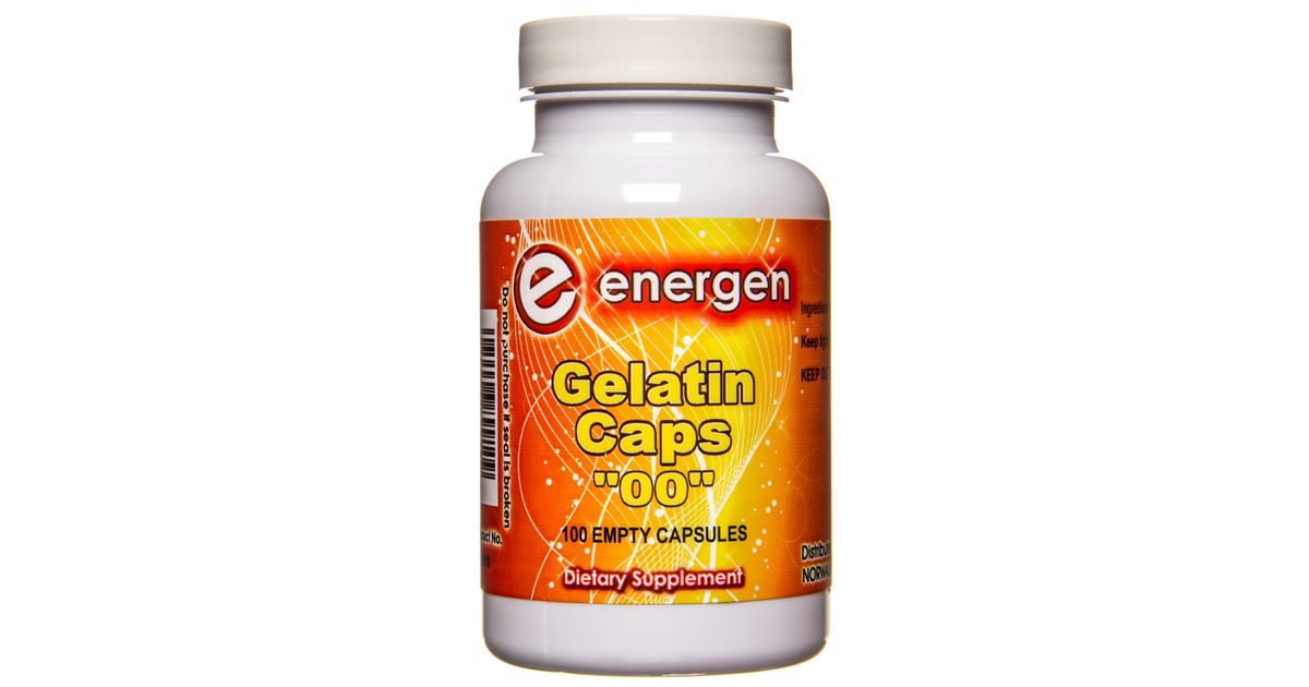 Energen Empty Gel Caps "00" in bottle - Azure Standard