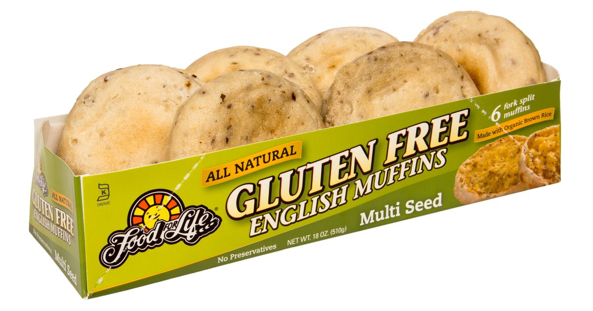 Food For Life English Muffins, Multi Seed, Frozen, GF - Azure Standard