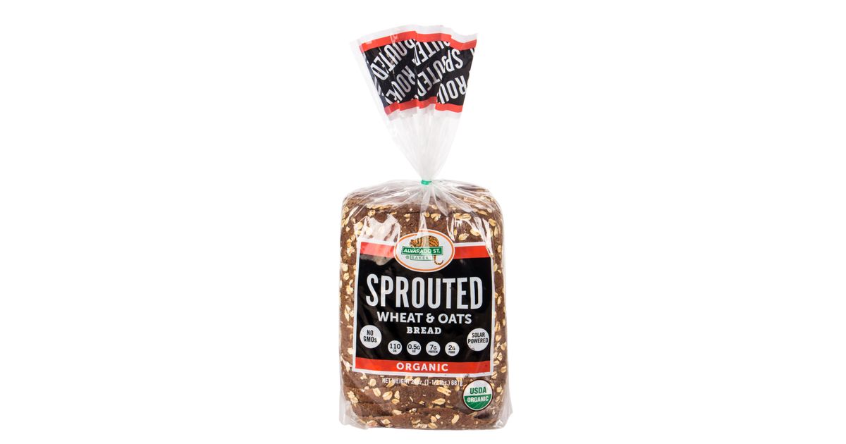 Alvarado Street Bakery Sprouted Wheat & Oats Bread, Organic, Frozen ...