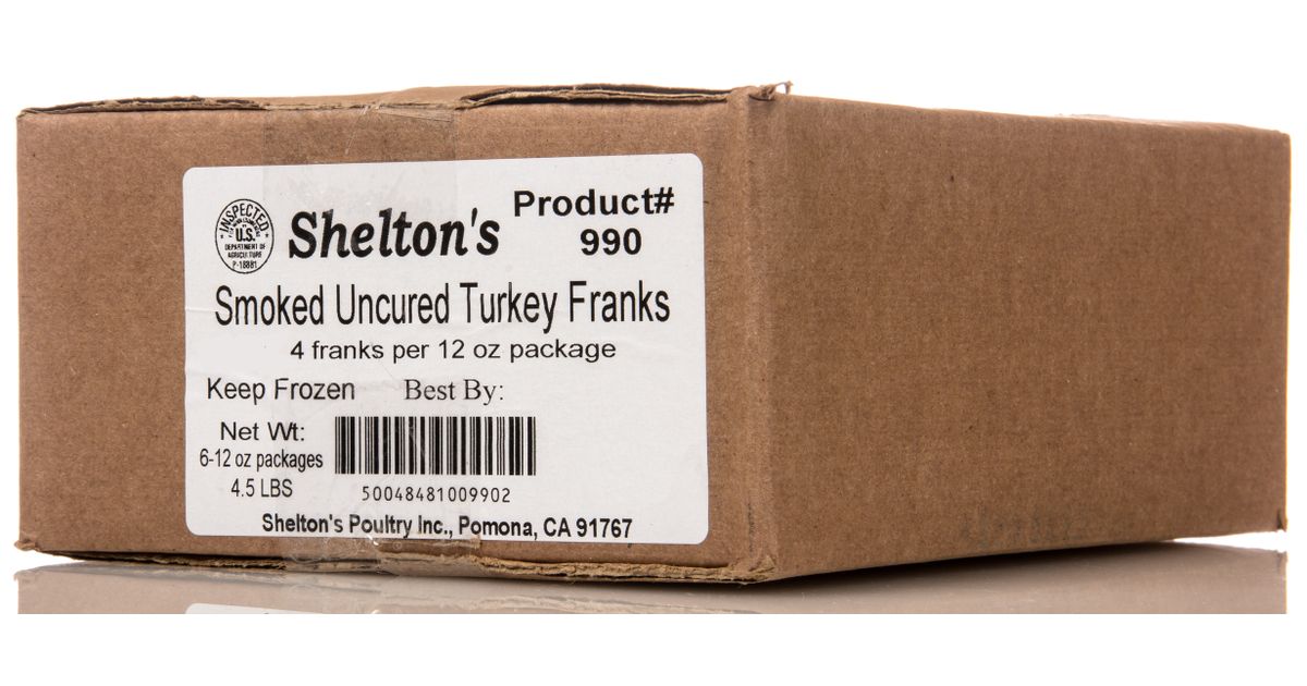 @@Shelton Turkey Smoked Franks, Frozen - Azure Standard