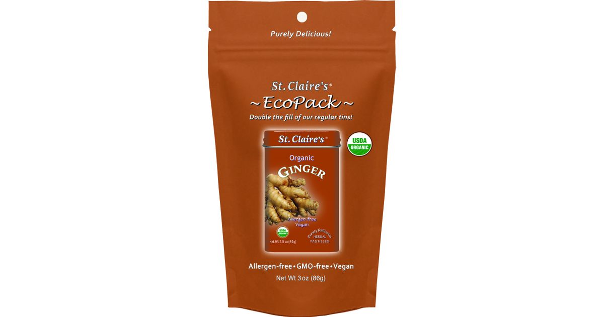 St. Claire's Ginger, Pastilles, Organic - Azure Standard