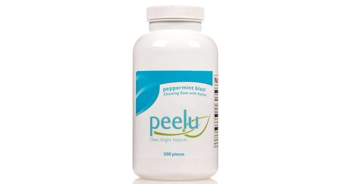 Peelu Xylitol Gum, Peppermint Blast, Family Pack - Azure Standard