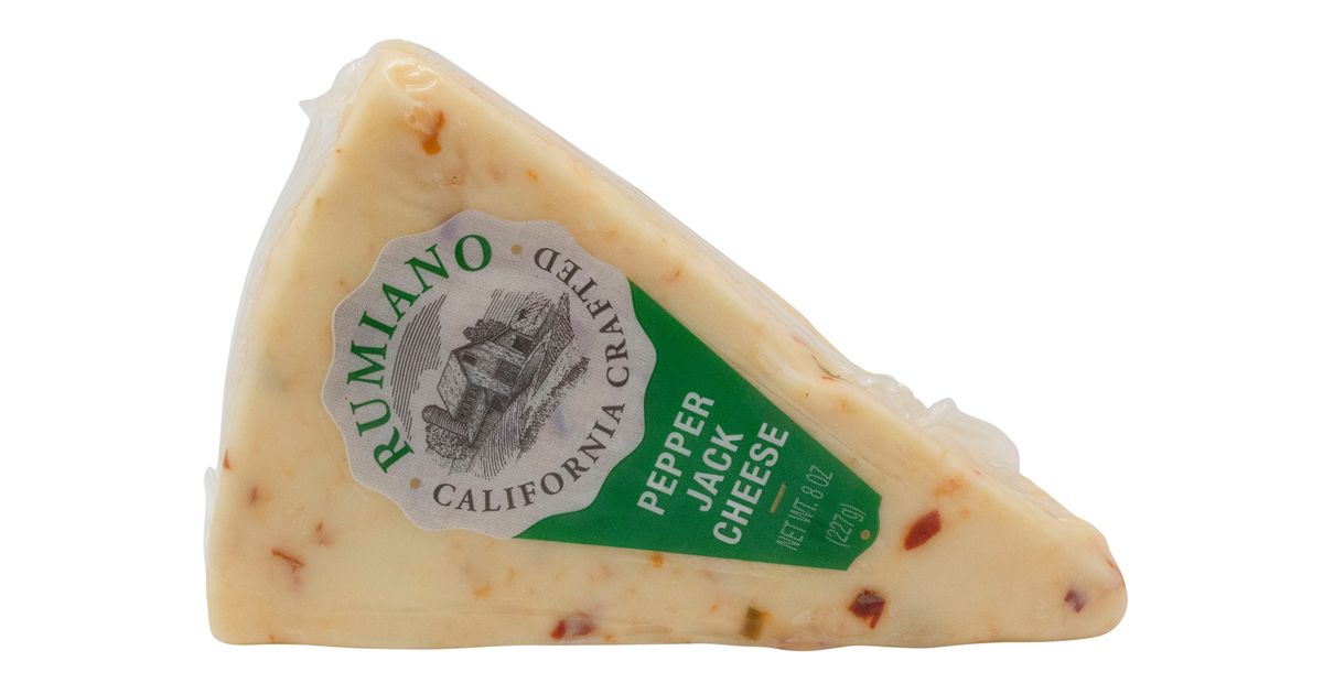 Rumiano Natural Pepper Jack Cheese Wedge - Azure Standard