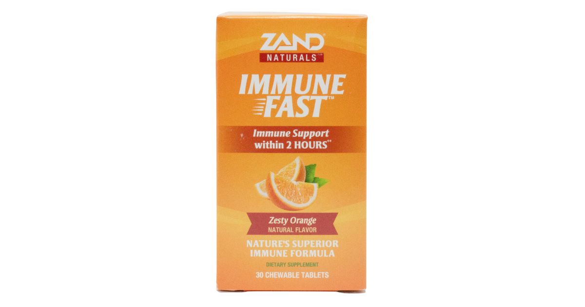 Zand Immune Fast, Zesty Orange, Chewable - Azure Standard