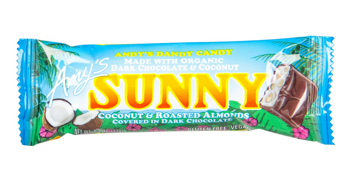 Amy's Sunny Candy Bar Coconut & Roasted Almonds, Organic - Azure Standard