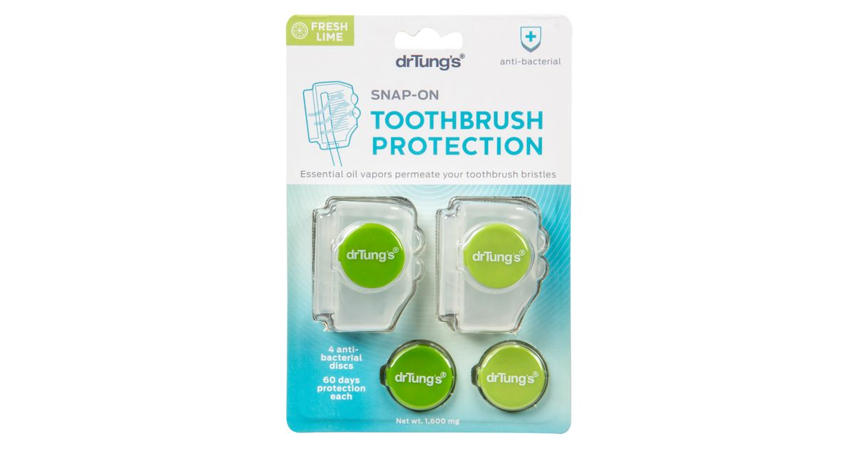 Dr. Tung's Toothbrush Protection, Snap-on - Azure Standard