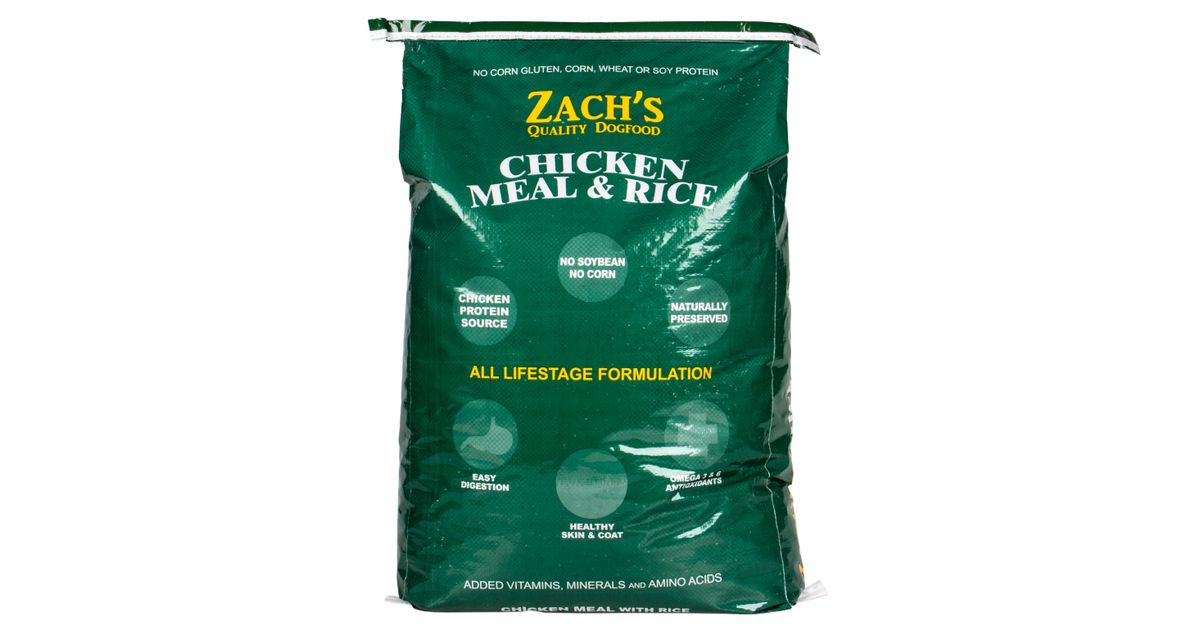 @@Zach's Quality Dog Food Dog Food, Chicken Meal & Rice 24/14 - Azure ...