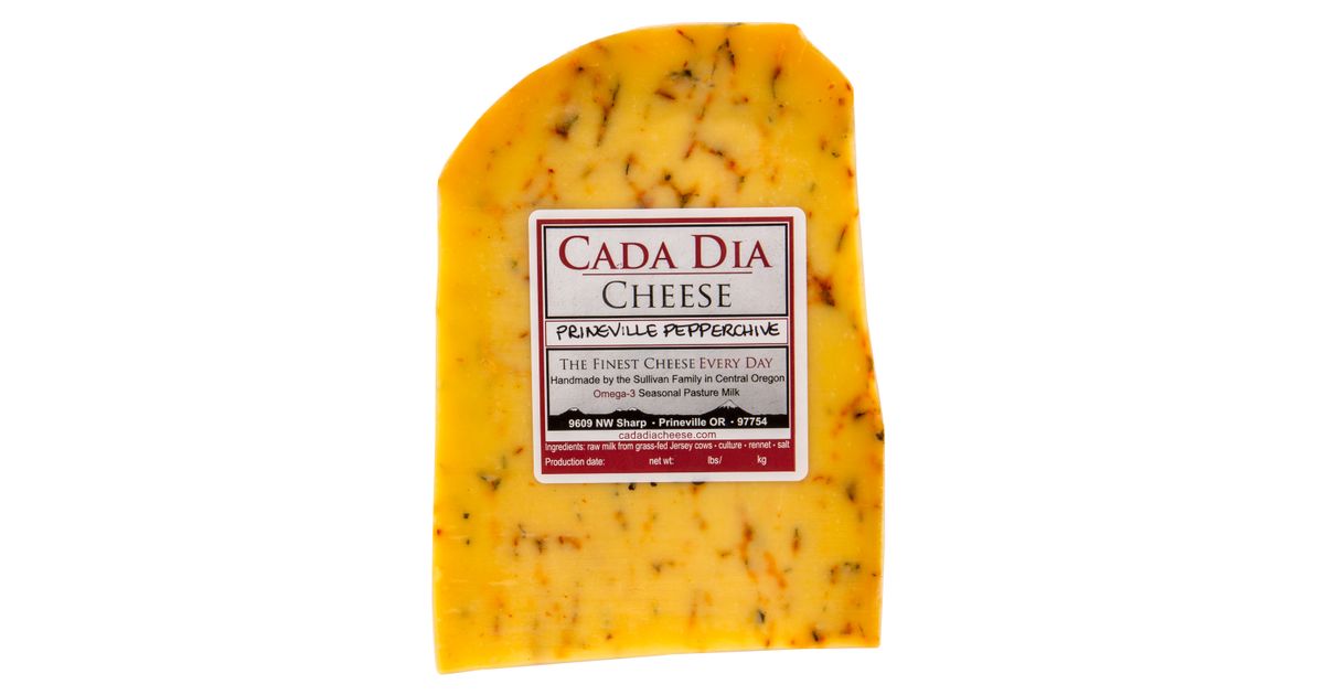 @@Cada Dia Cheese Prineville PepperChive Cheese, Raw, Grass-fed, Non ...