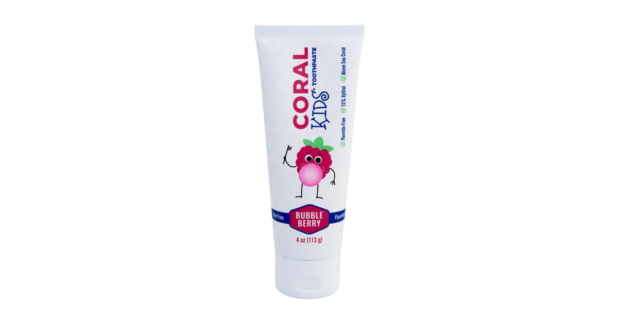 Coral Coral Kids Toothpaste, Bubble Berry - Azure Standard