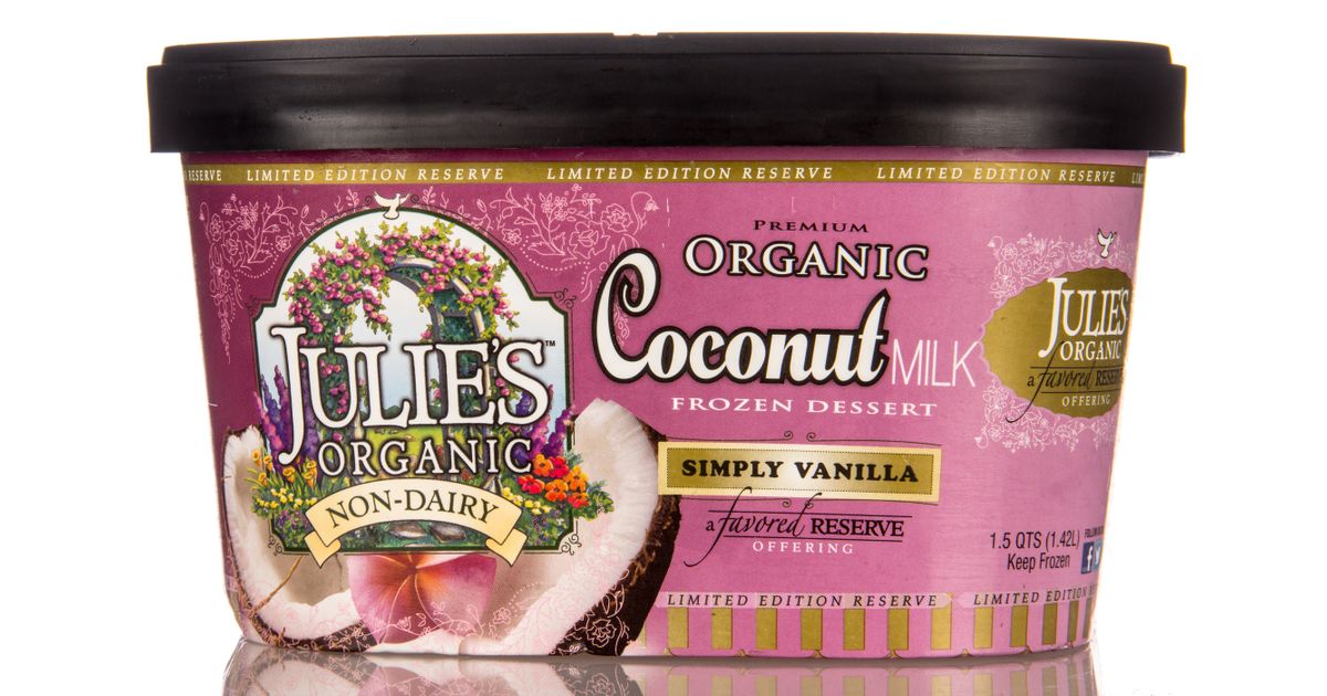 @@Julie's Ice Cream Simply Vanilla Coconut Non Dairy Ice Cream, Frozen ...