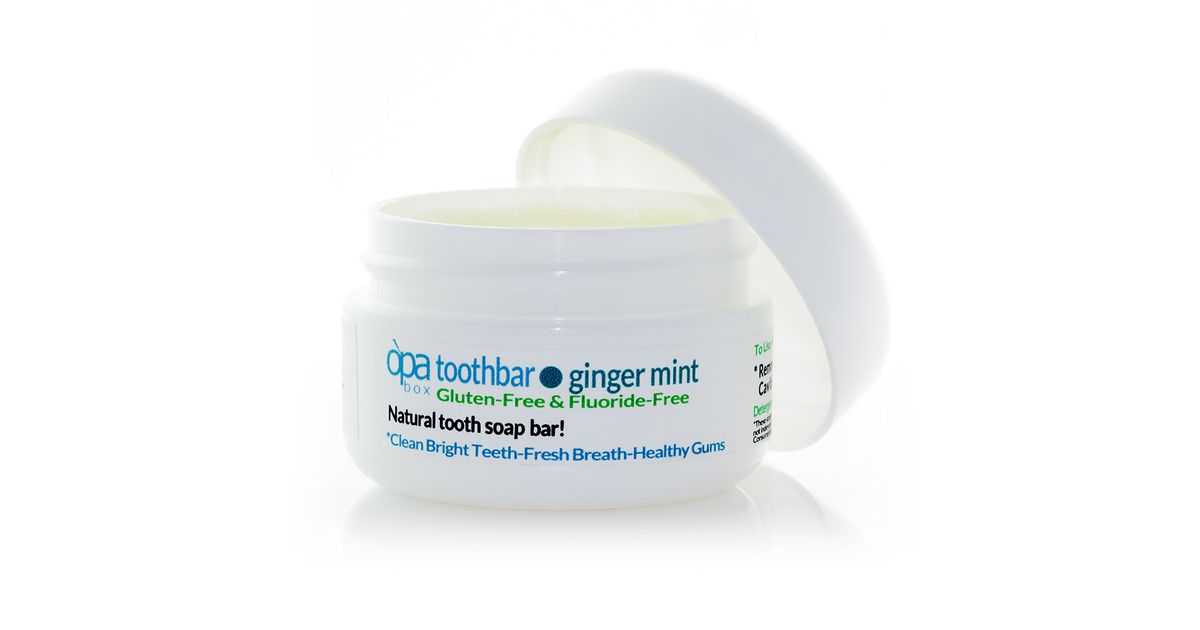 @@Opa Toothbar Ginger Mint, Natural Tooth Soap Bar - Azure Standard