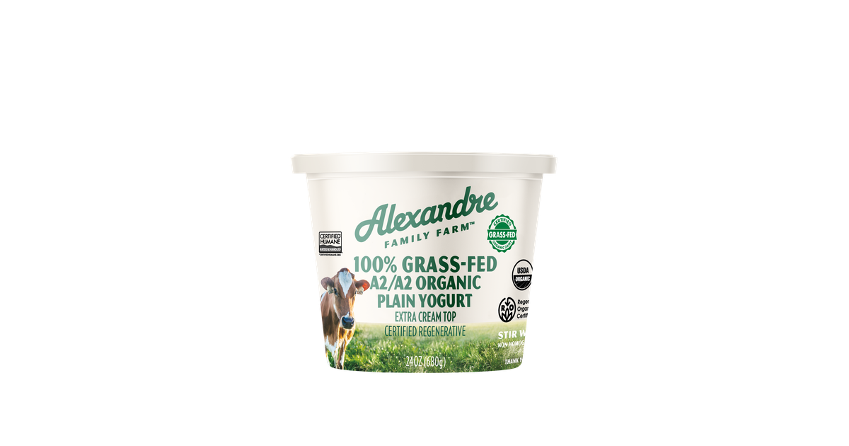 Alexandre Family Farm Yogurt, Whole Milk, A2, Extra Cream, Seasonal ...