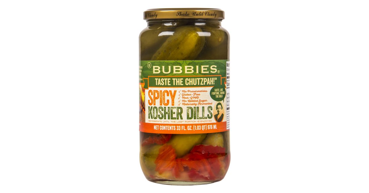 Bubbies Kosher Dill Pickles, Spicy - Azure Standard