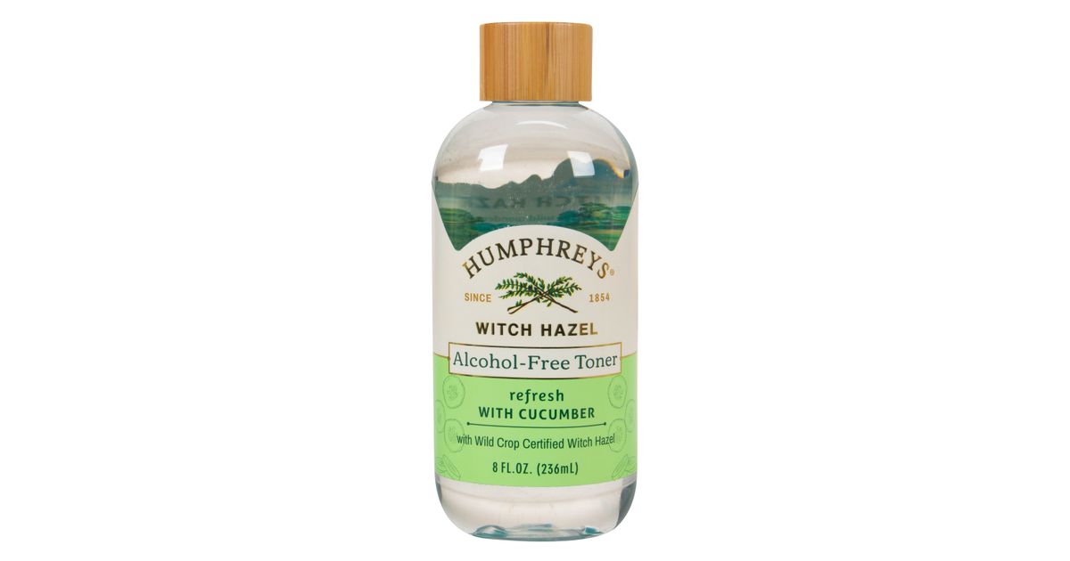 Humphrey's Facial Toner Witch Hazel Refresh with Cucumber, Alcohol Free ...