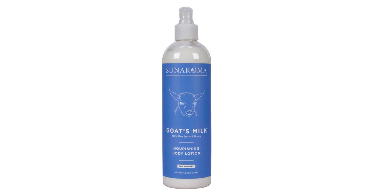 Sunaroma Body Lotion, Nourishing, Goat's Milk with Shea Butter & Honey ...