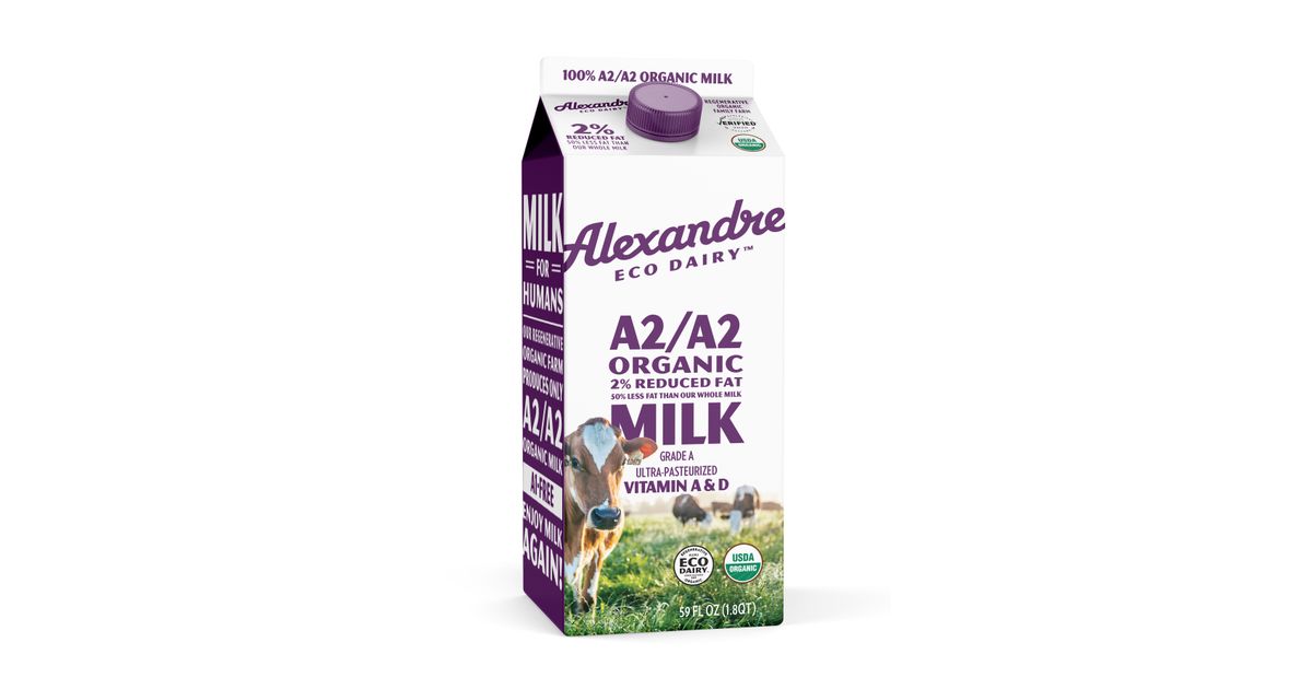 Alexandre Family Farm Milk 2% Reduced Fat, A2 , Organic - Azure Standard