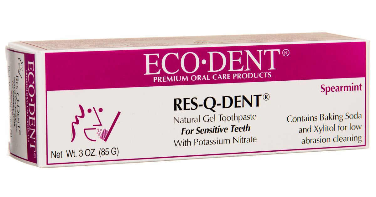Eco-Dent Res-Q-Dent Toothpaste for Sensitive Teeth, Spearmint - Azure ...