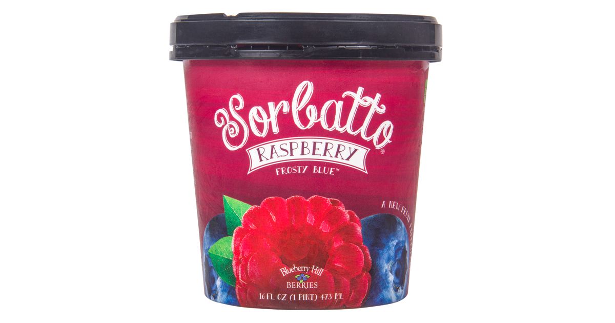 Sorbatto Raspberry Frosty Blue, Frozen Fruit Dessert - Azure Standard
