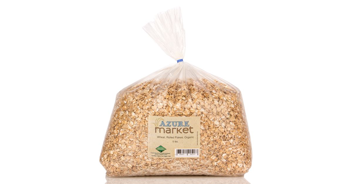 Azure Market Organics Wheat, Rolled Flakes, Organic - Azure Standard