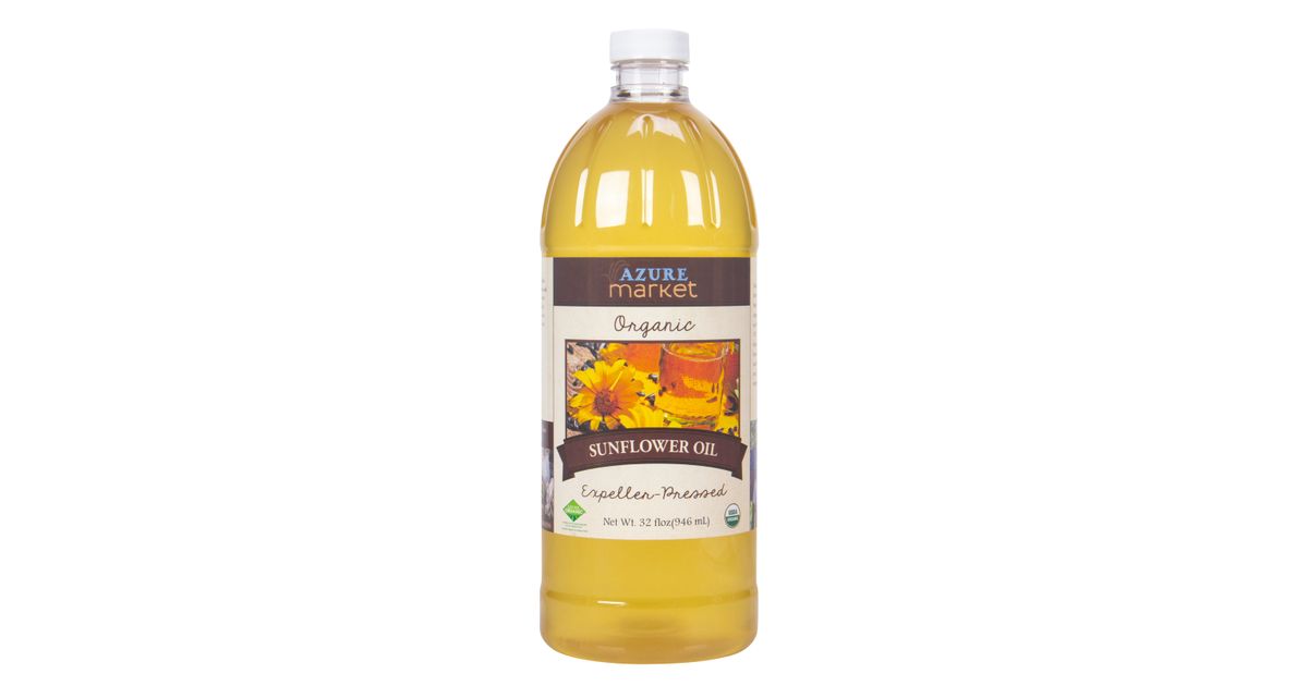 Azure Market Organics Sunflower Oil, Expeller Pressed, Organic - Azure ...