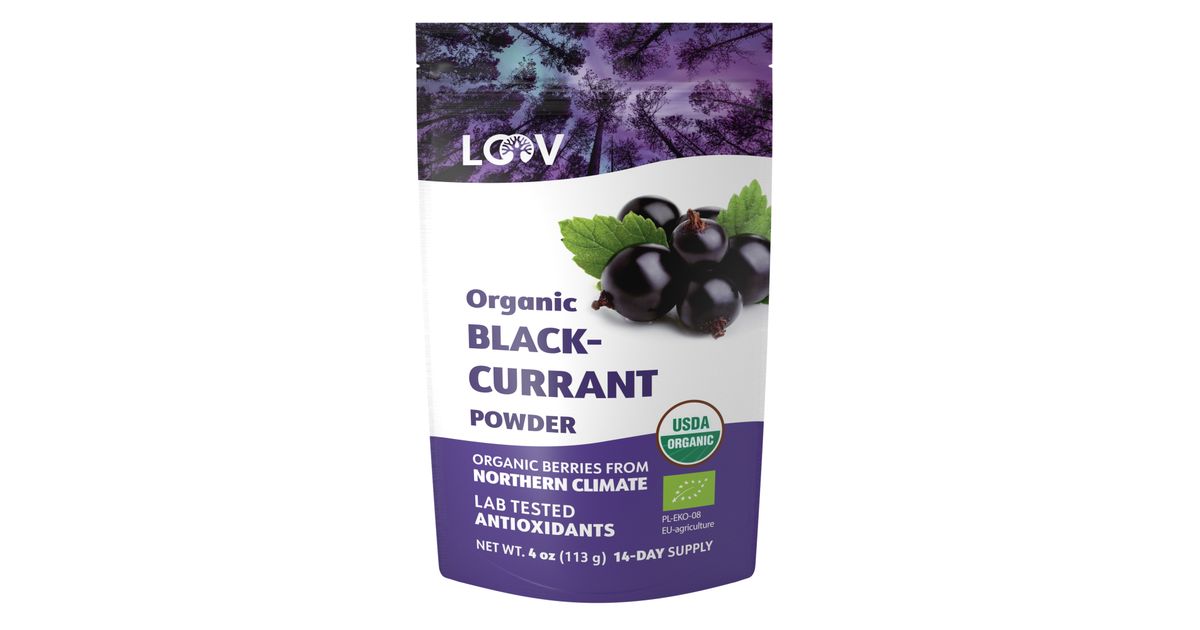 LOOV Blackcurrant Powder, Freeze-Dried, Organic - Azure Standard