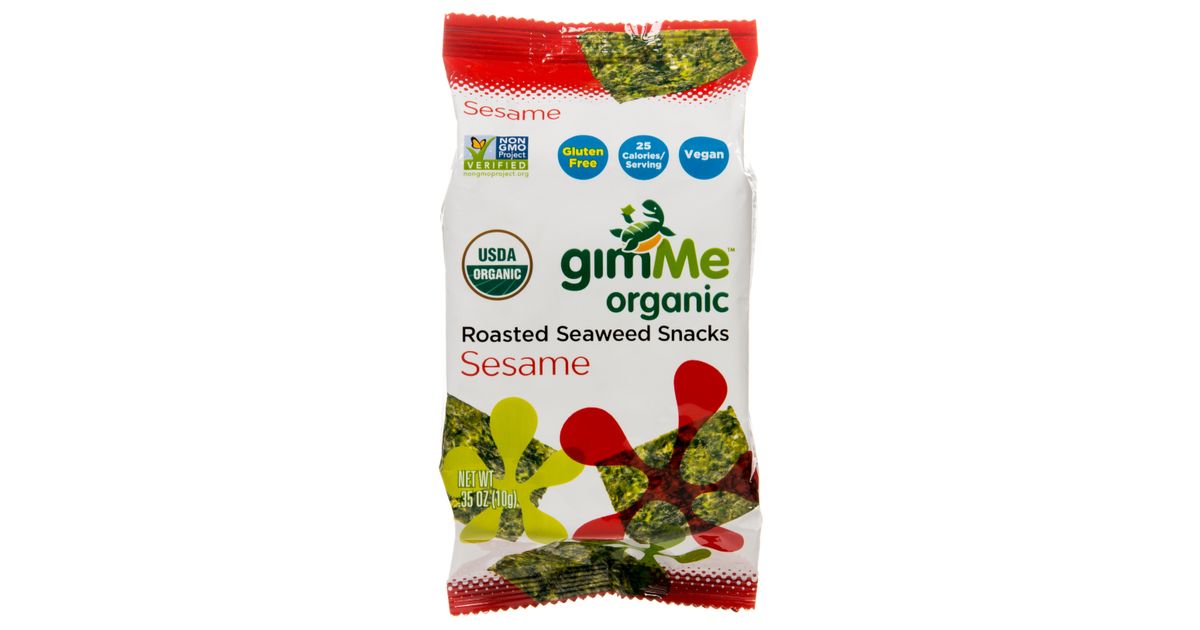 Gimme Roasted Seaweed Snack, Sesame, Organic - Azure Standard