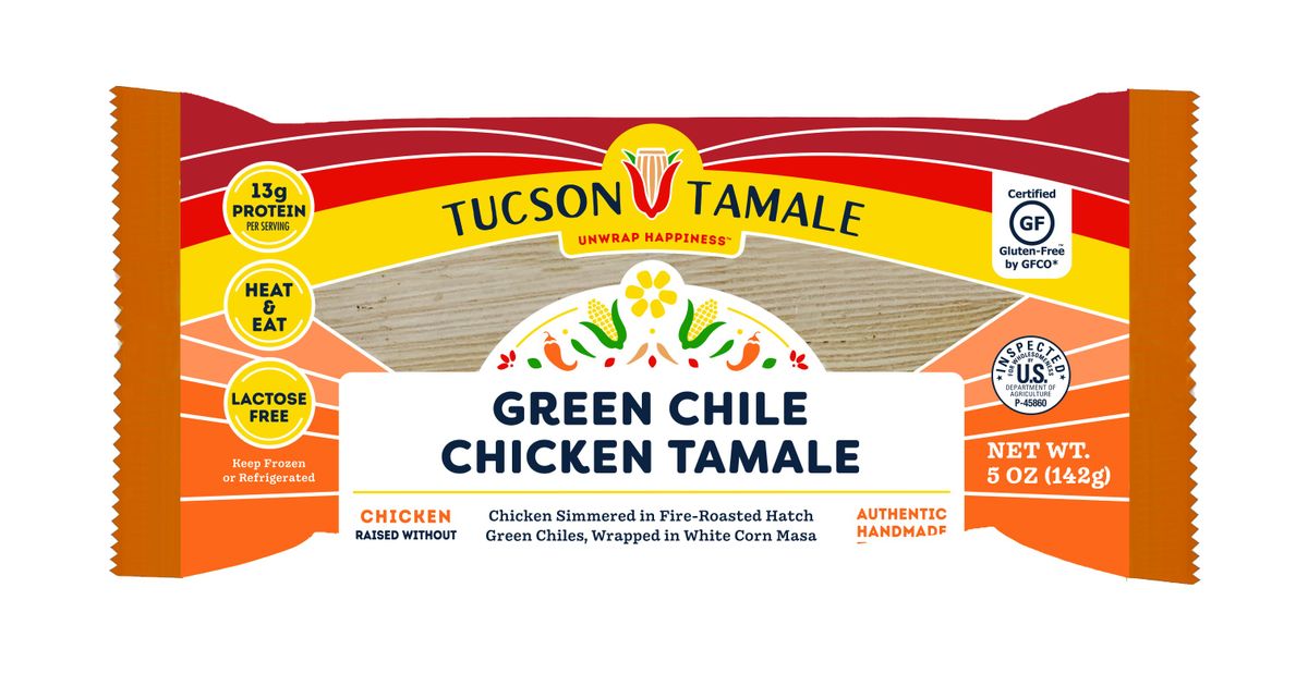 @@Tucson Tamale Green Chile Chicken Tamale, Frozen - Azure Standard