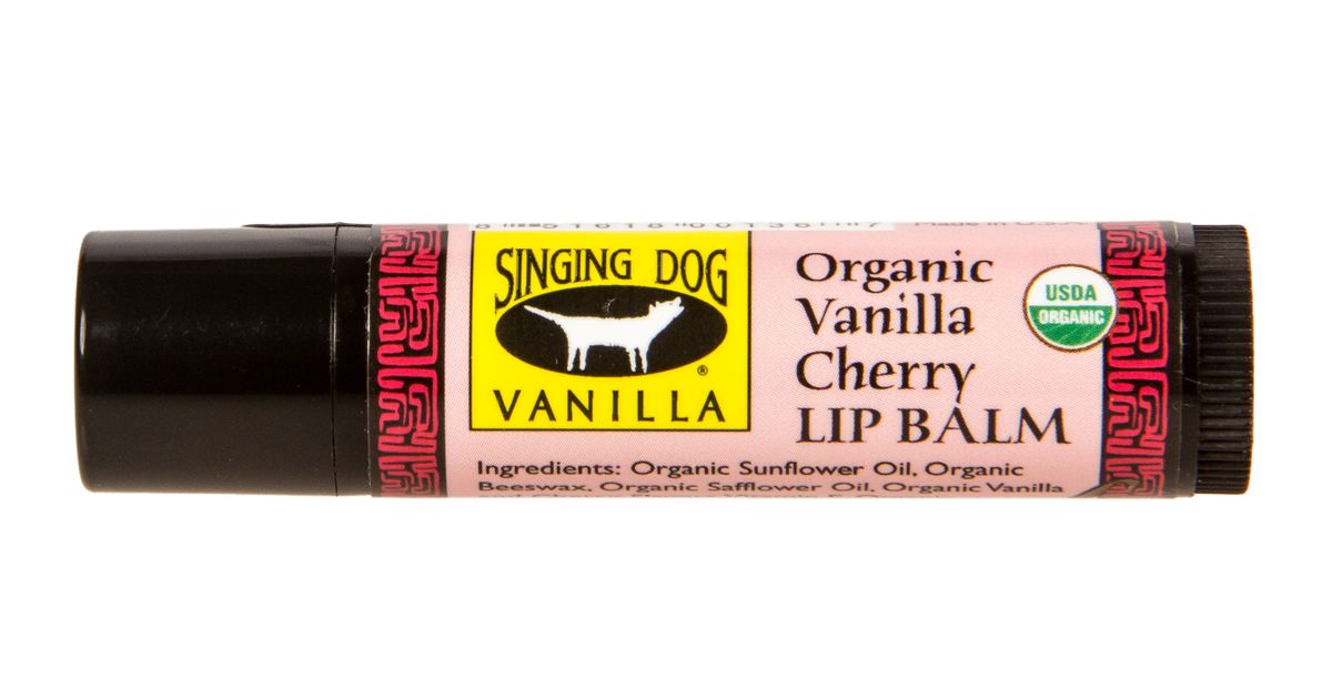 Singing Dog Lip Balm, Vanilla Cherry, Organic - Azure Standard