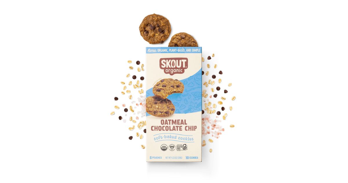 Skout Cookies, Soft Baked, Oatmeal Chocolate Chip, Organic - Azure Standard
